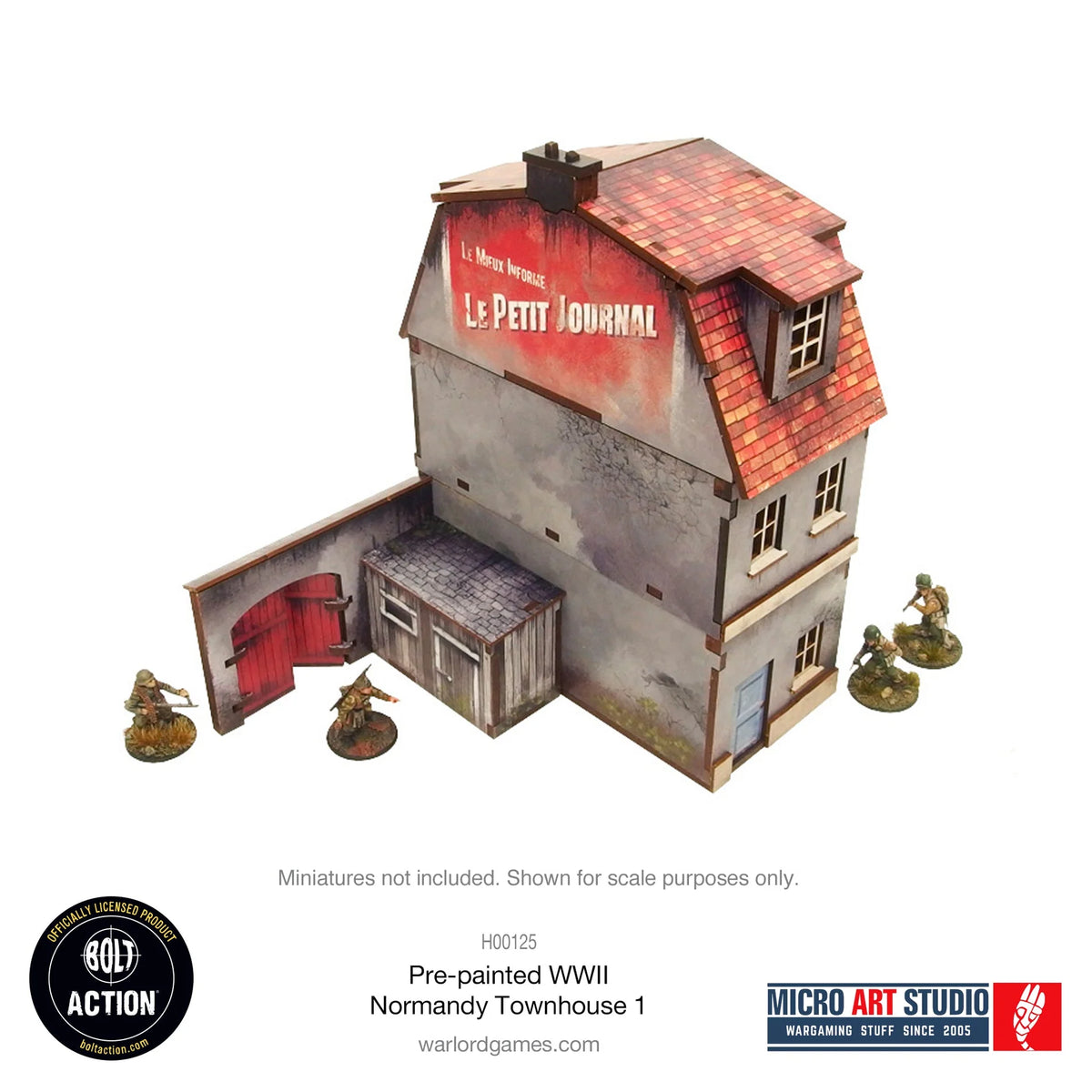 WW2 Normandy Town House 1 PREPAINTED – Kapiti Hobbies